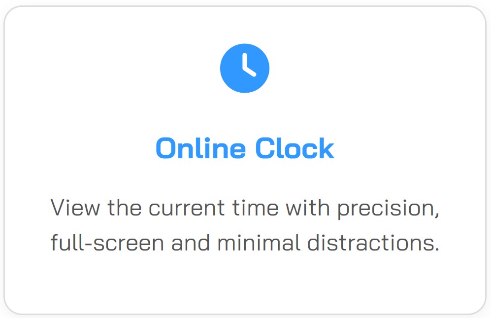 Online Clock - Digital, Analog, and Flip Clock | Free Fullscreen Clock
